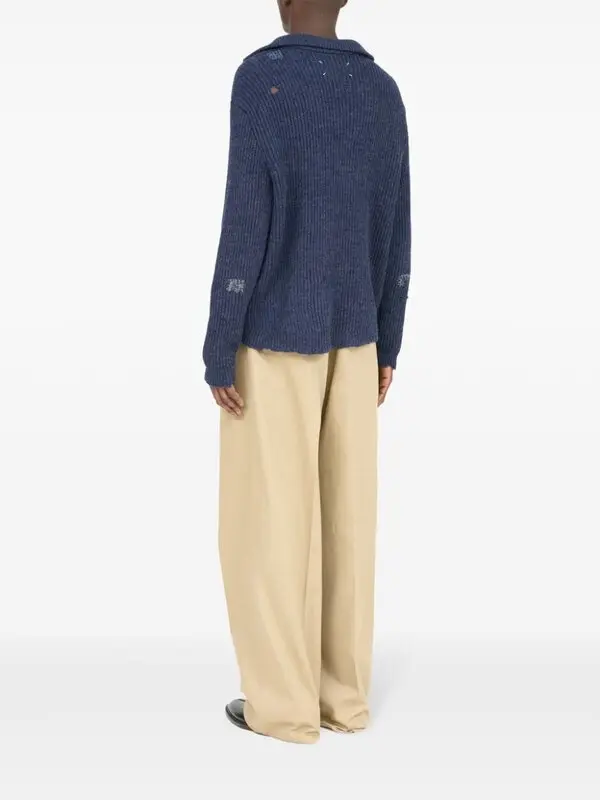 MAISON MARGIELA Summer Shetland Sweater - Blue
