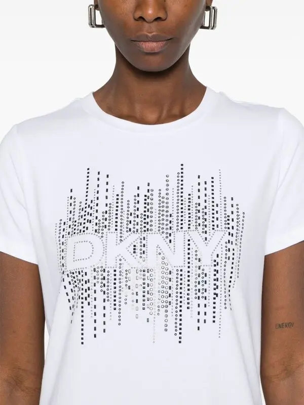 Dkny Logo-embellished T-shirt - White