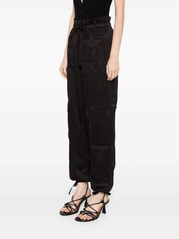 GANNI Washed Satin Trousers
