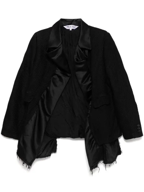 Comme Des Garçons Fringed-edge Blazer