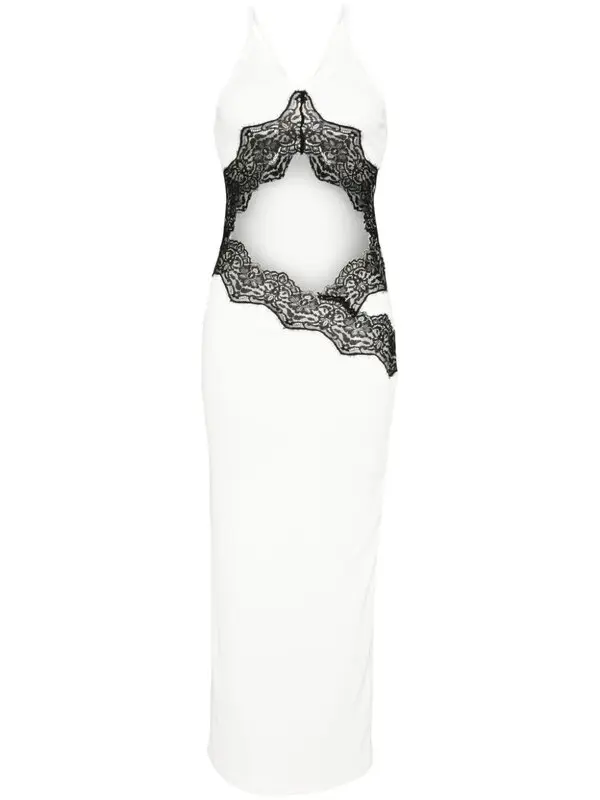 Christopher Esber Lace Insert Dress In White - 10% Off | Editorialist