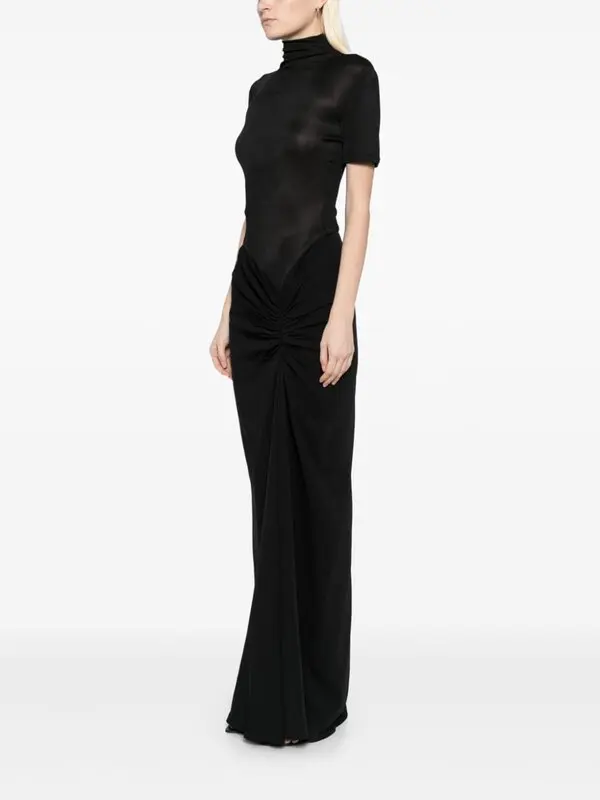 Christopher Esber Ruched Gown - Black