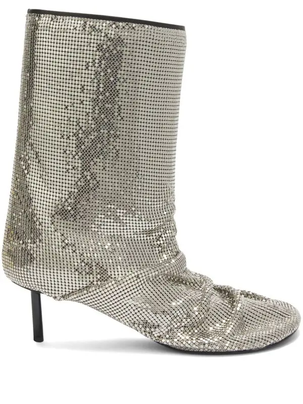 JIL SANDER Leather Boots - Grey