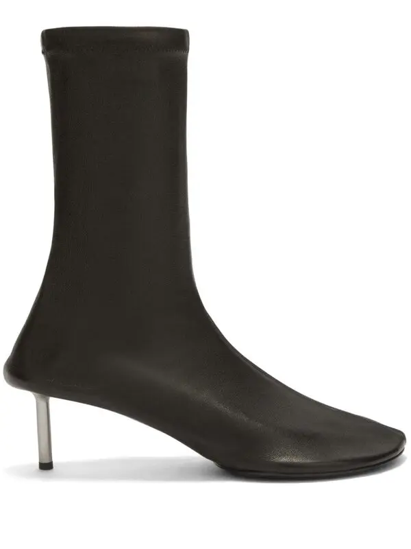 JIL SANDER 60mm Leather Ankle Boots