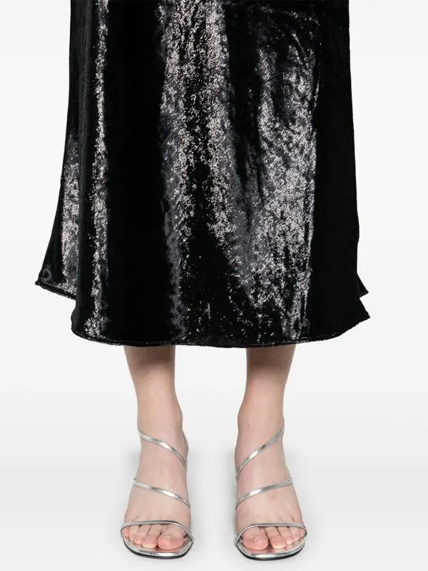 Polo Ralph Lauren Lamé Midi Skirt