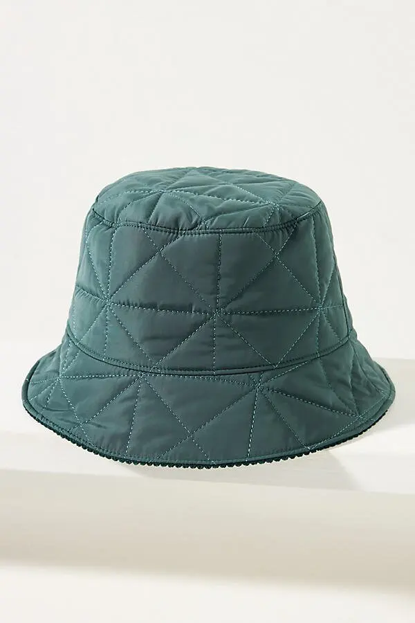 Wyeth Quilted Bucket Hat In Blue - 73% Off | Editorialist display picture 2