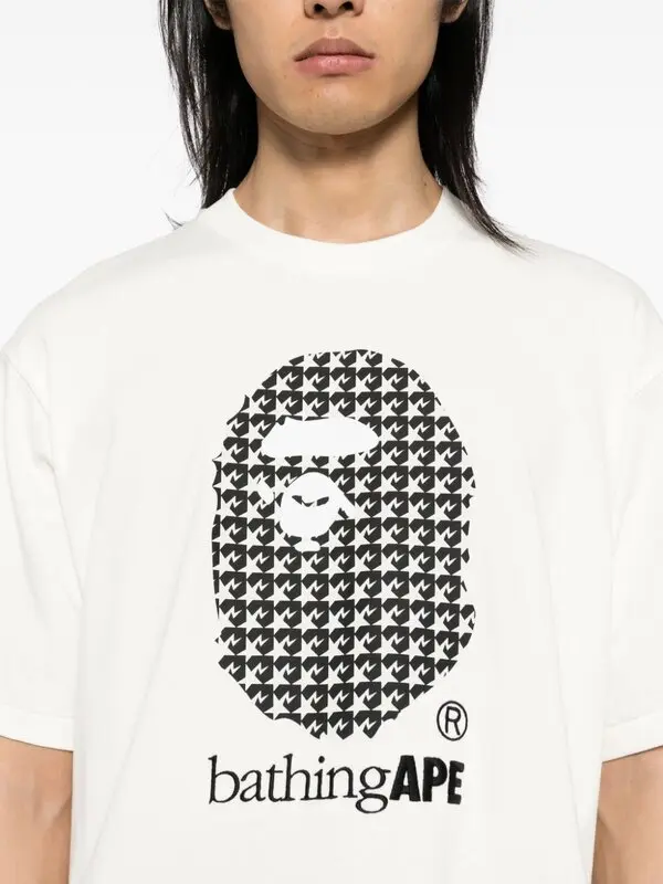 A BATHING APE Sta Houndstooth Tee