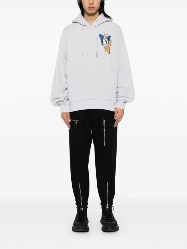 Off-White Graphic-print Hoodie - Grey