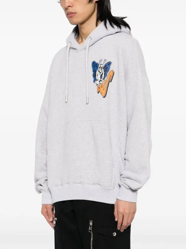Off-White Graphic-print Hoodie - Grey