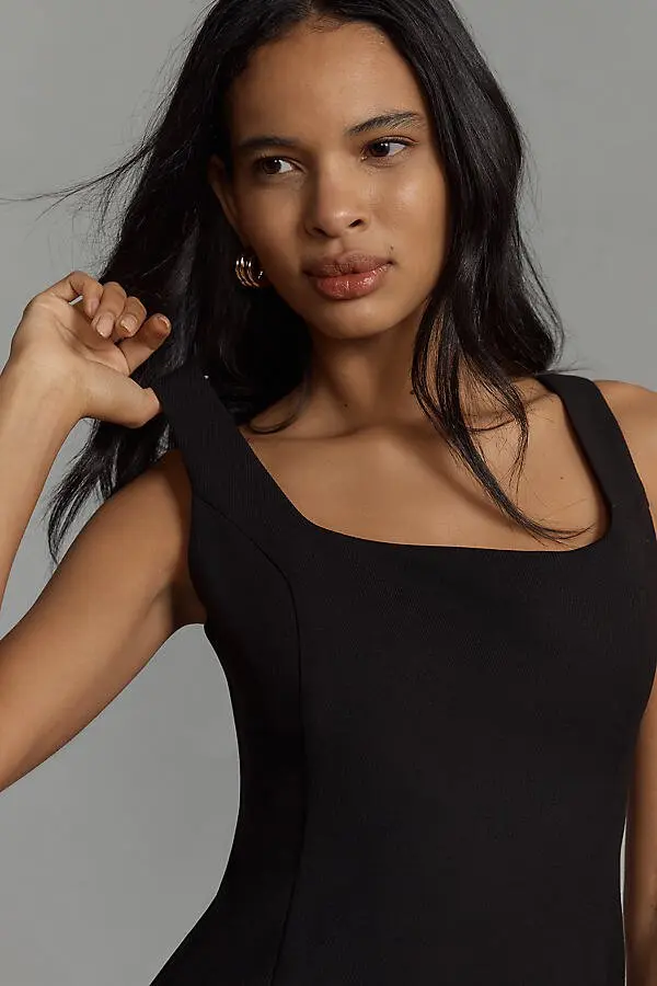 English Factory Sleeveless A-Line Mini Dress In Black - 45% Off |  Editorialist