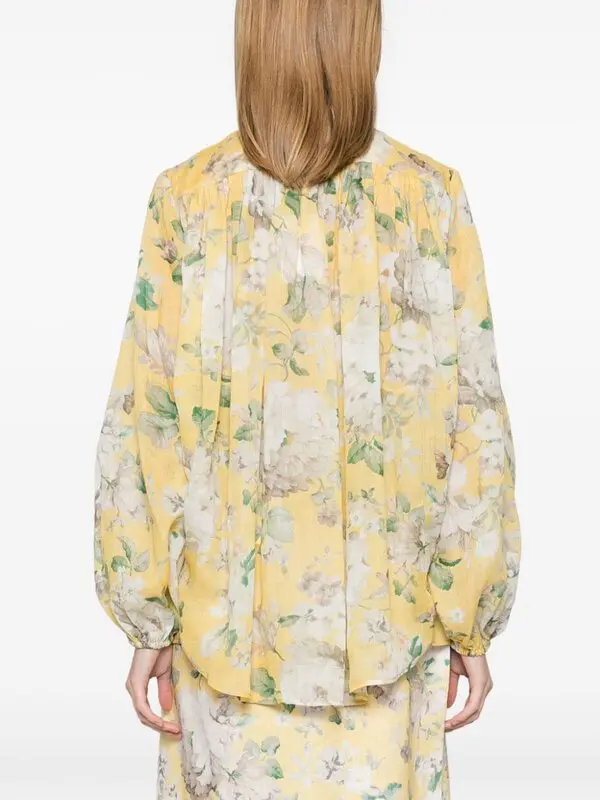 Zimmermann Acacia Scallop Shirt - Yellow