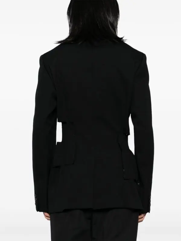 Comme Des Garçons Distressed Detail Blazer