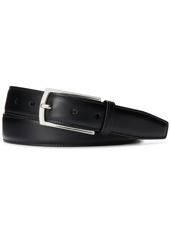 Ralph Lauren Purple Label Leather Belt - Black