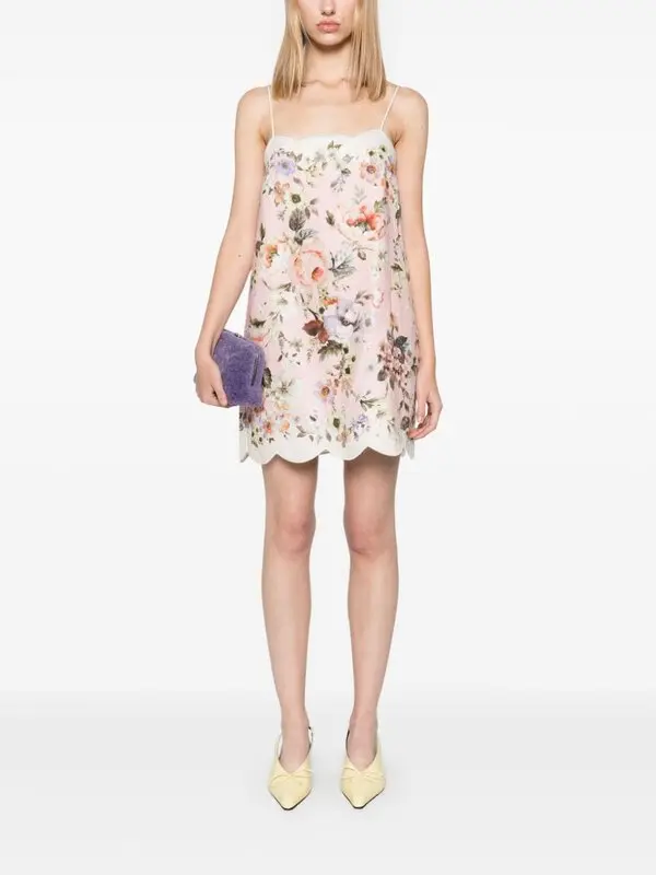 Zimmermann Acacia Scallop Mini Dress