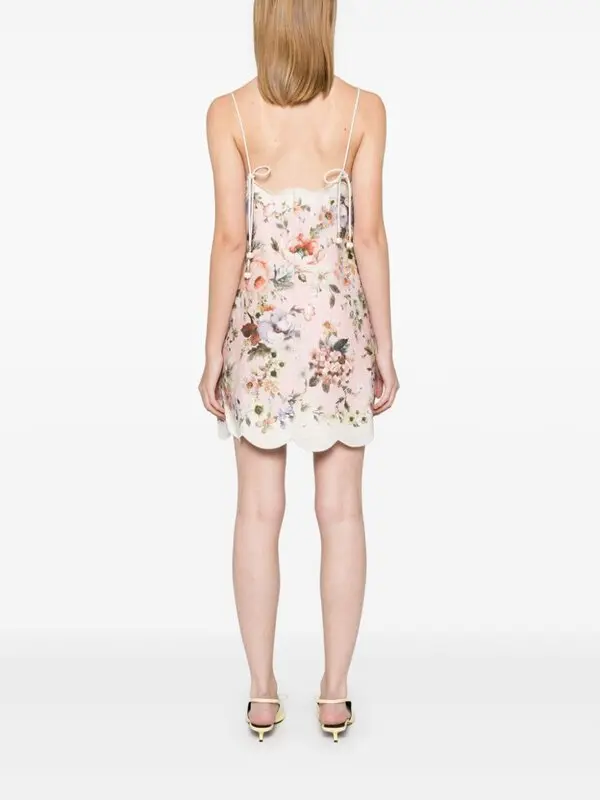 Zimmermann Acacia Scallop Mini Dress