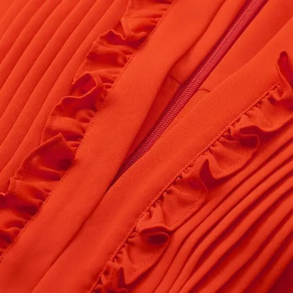 ME+EM Silk Maxi Dress - Orange