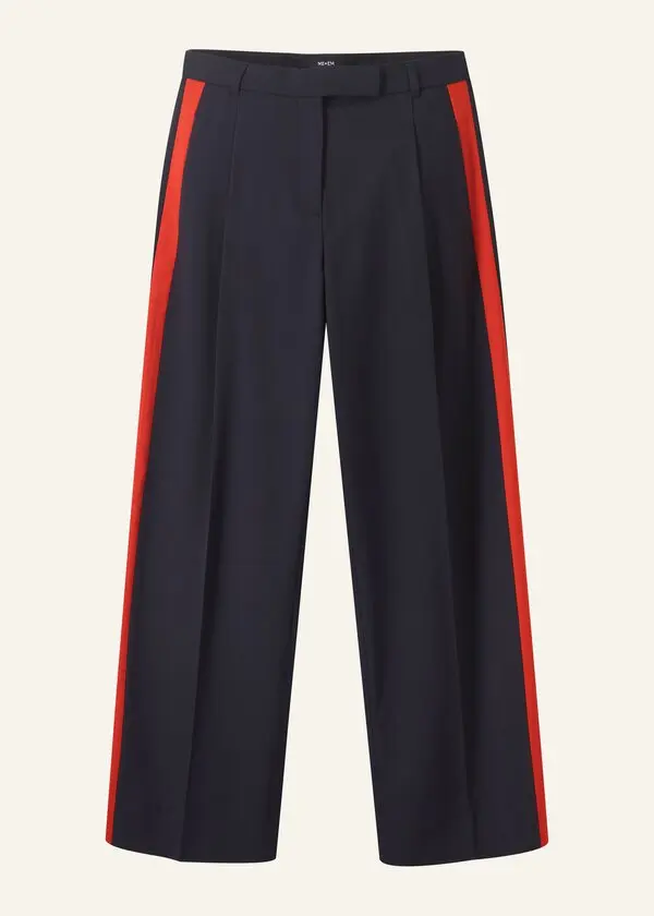 ME+EM Wool-blend Tailored Trouser With Side Stripe