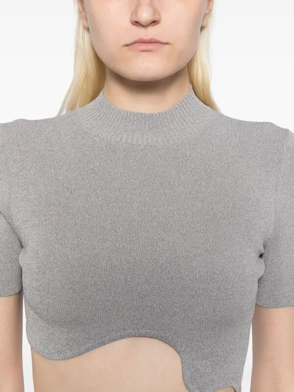 Christopher Esber Maparadita Asymmetric Ribbed Top