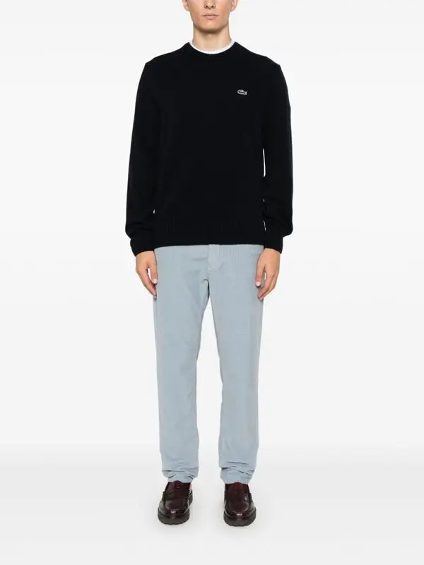 Lacoste Wool Crew-neck Sweater - Blue