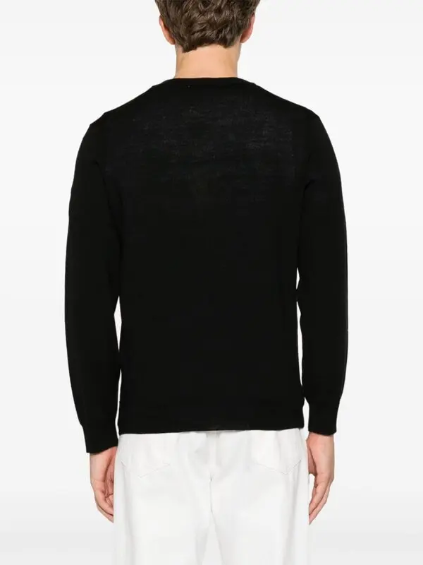 Lacoste V-neck Sweater - Black