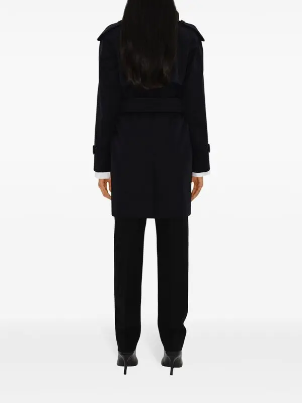 Burberry Detachable-collar Trench Coat - Black