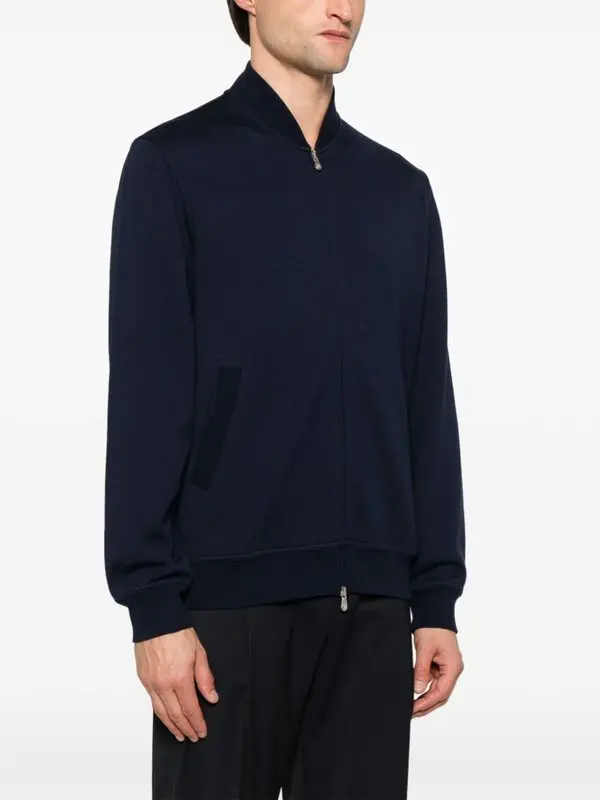 Brunello Cucinelli Zip-up Sweatshirt - Blue