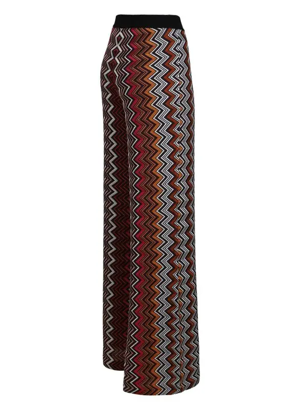 Missoni Zigzag Wide-leg Trousers - Red