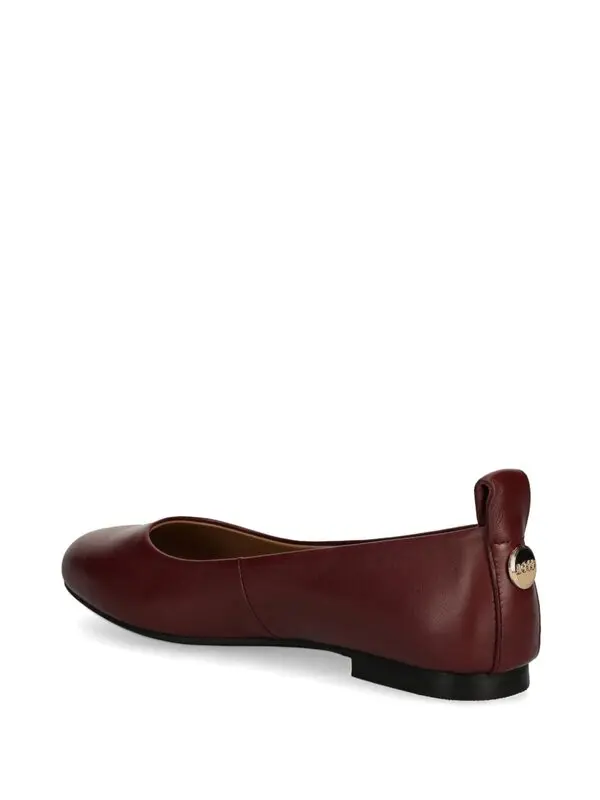 BOSS Leather Ballerina Shoes