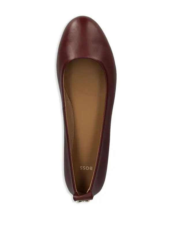 BOSS Leather Ballerina Shoes