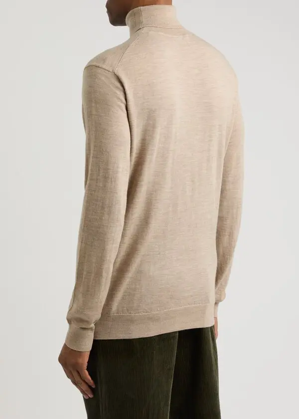 LES DEUX Greyson Logo-embroidered Wool Jumper