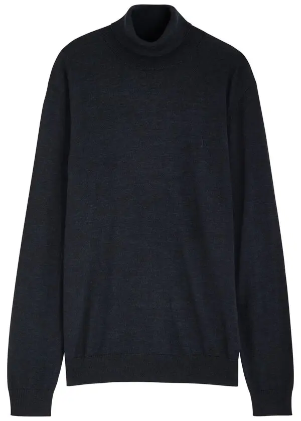 LES DEUX Greyson Logo-embroidered Wool Jumper
