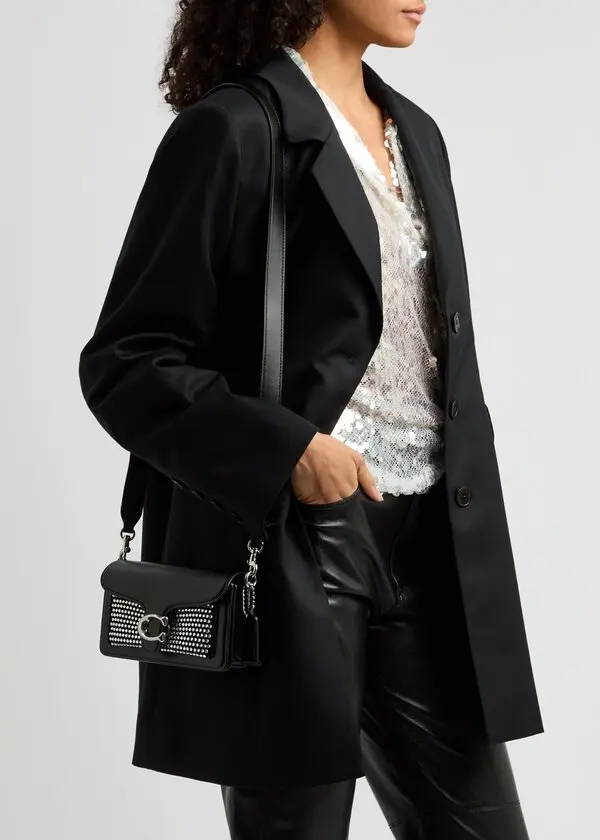 COACH Tabby 20 Crystal-embellished Leather Bag