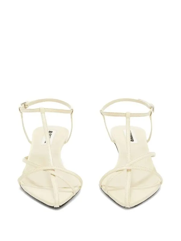 JIL SANDER Strappy Leather Sandals - White