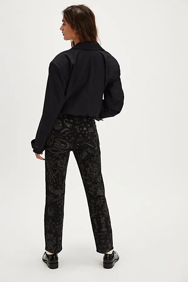 MOTHER High-waisted Rider Ankle Jeans