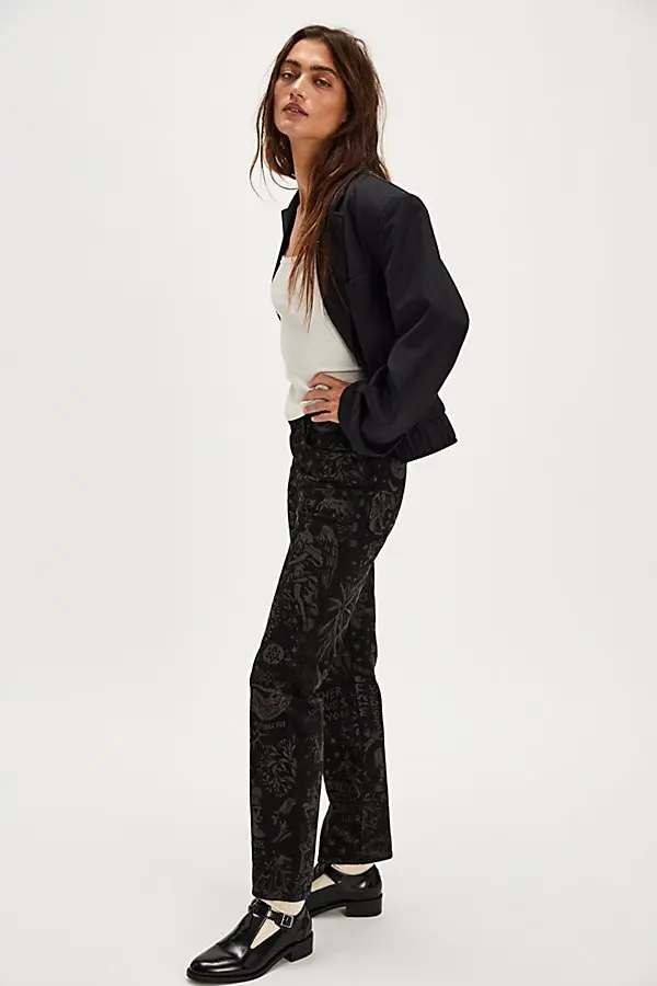 MOTHER High-waisted Rider Ankle Jeans