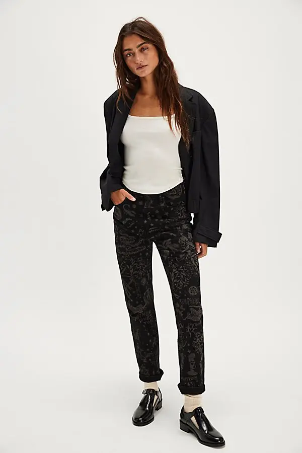 MOTHER High-waisted Rider Ankle Jeans