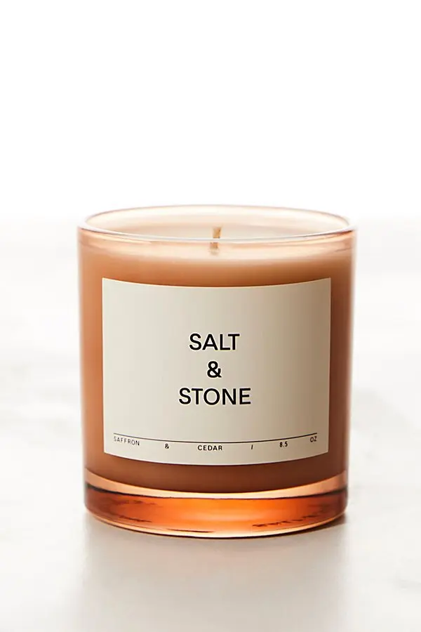 SALT & STONE Candle - Saffron/cedar