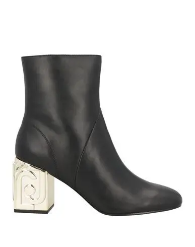 Liu Jo Leather Ankle Boots With Block Heel