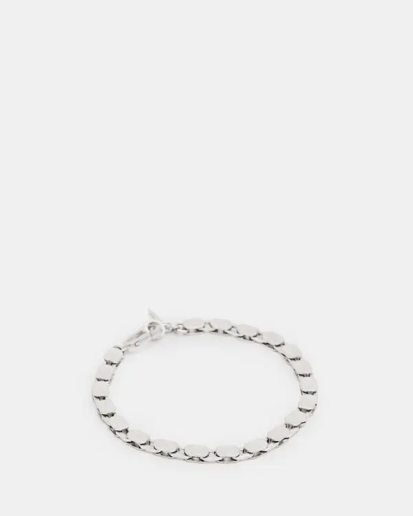 ALLSAINTS Axel Hexagon Chain Bracelet - Silver