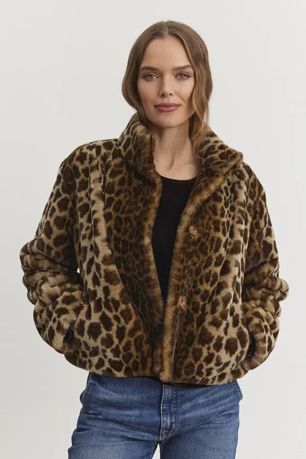 Womens Coats Velvet By Graham And Spencer Faux Fur Coat Velvet By