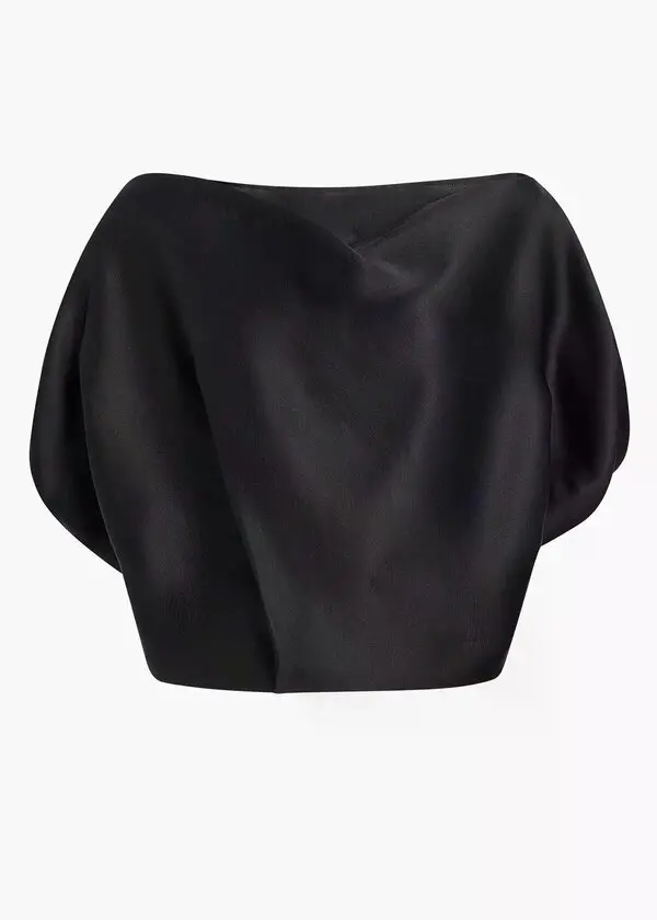 Khaite Niles Boatneck Top - Black