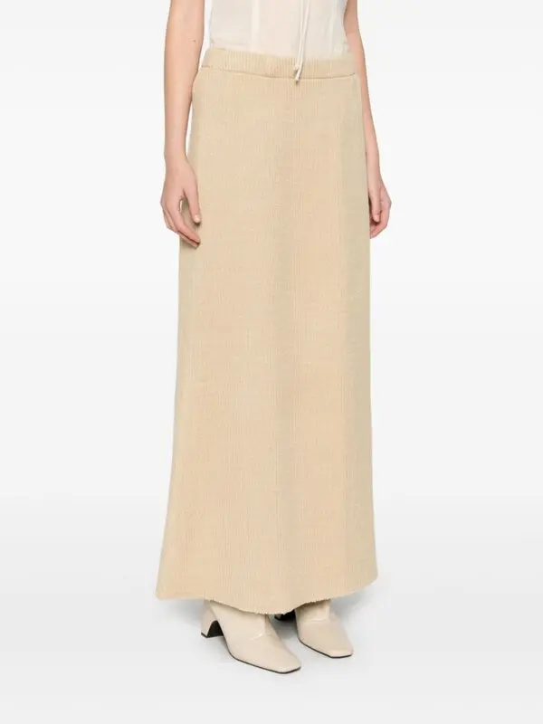 ELENA VELEZ Ribbed Knit Midi Skirt