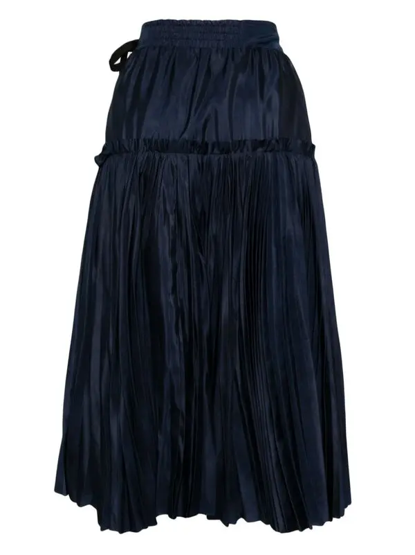 SHANSHAN RUAN Vintage Pleated Kirt