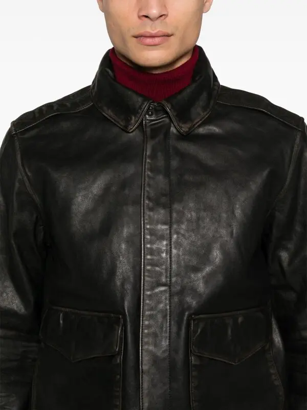 Ralph Lauren Leather Bomber Jacket