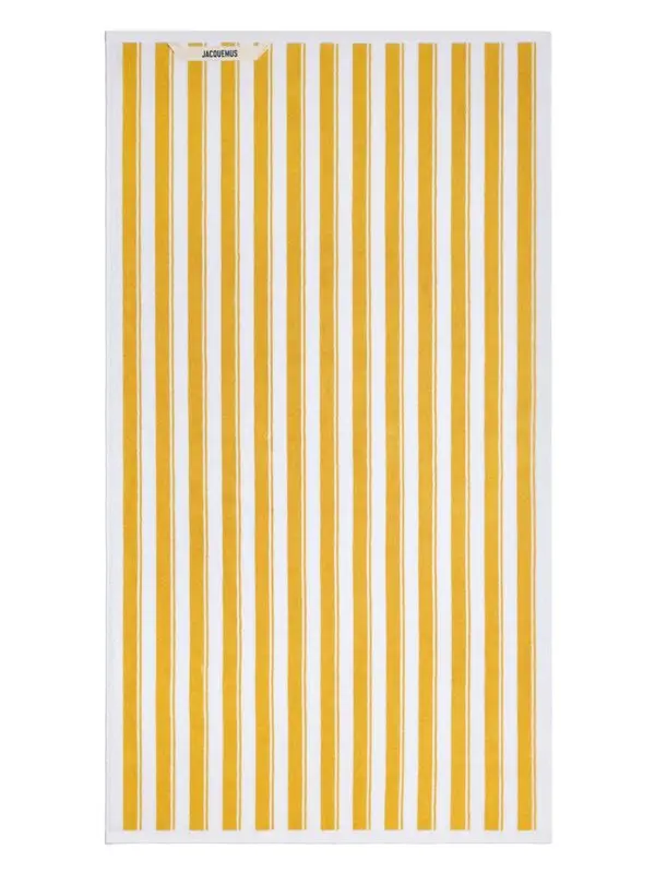 Jacquemus The Rayures Beach Towel - Yellow