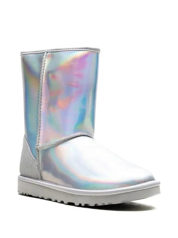 UGG Classic Short Iridescent Boots - Silver