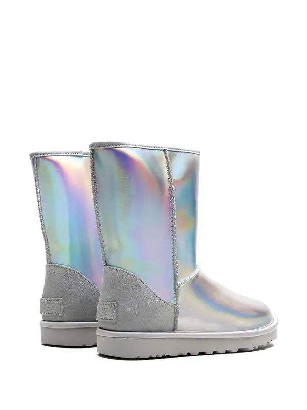 UGG Classic Short Iridescent Boots - Silver