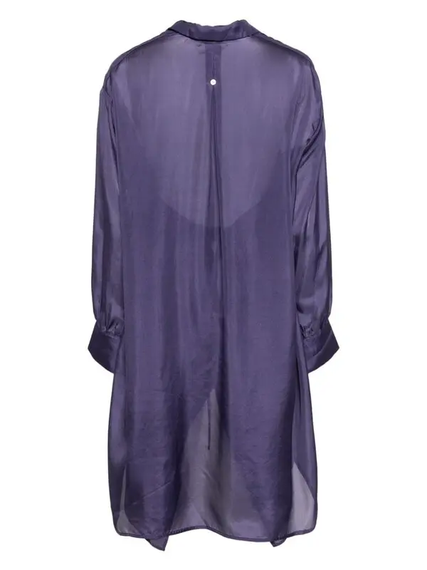 SHANSHAN RUAN Washed Silk Apron Shirt