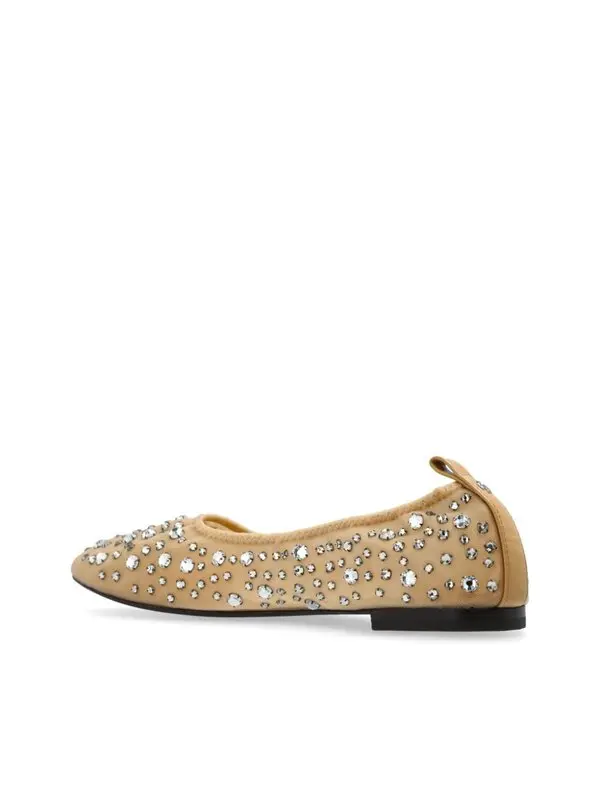 Tory Burch Crystal Embellished Ballerina Flats - Neutrals