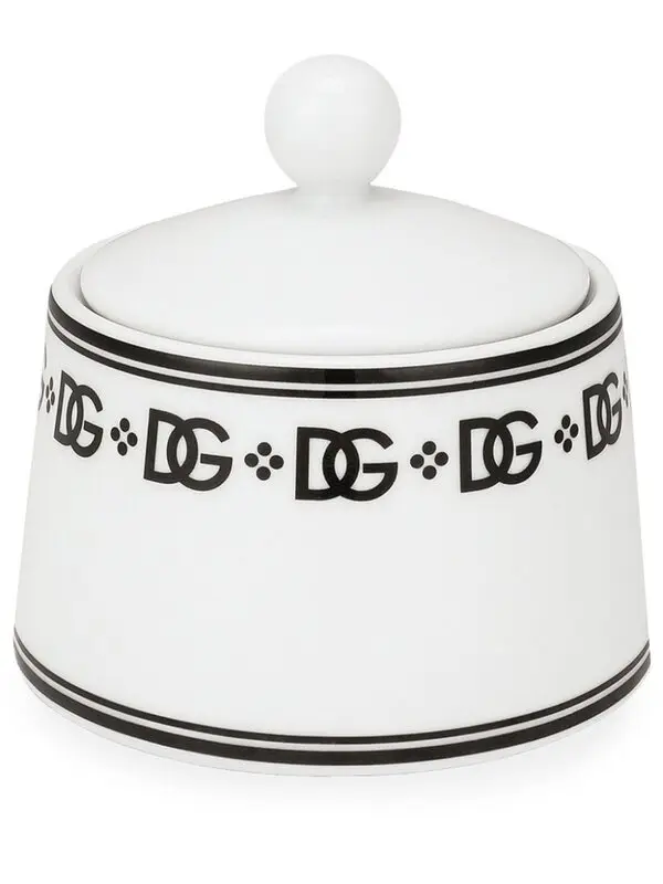 Dolce & Gabbana Porcelain Sugar Bowl - White